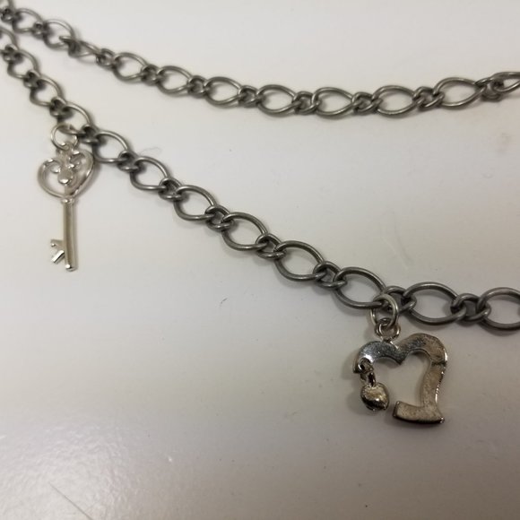 Jewelry | 9s Vintage Neck Piece Hearts Locks And Key | Poshmark
